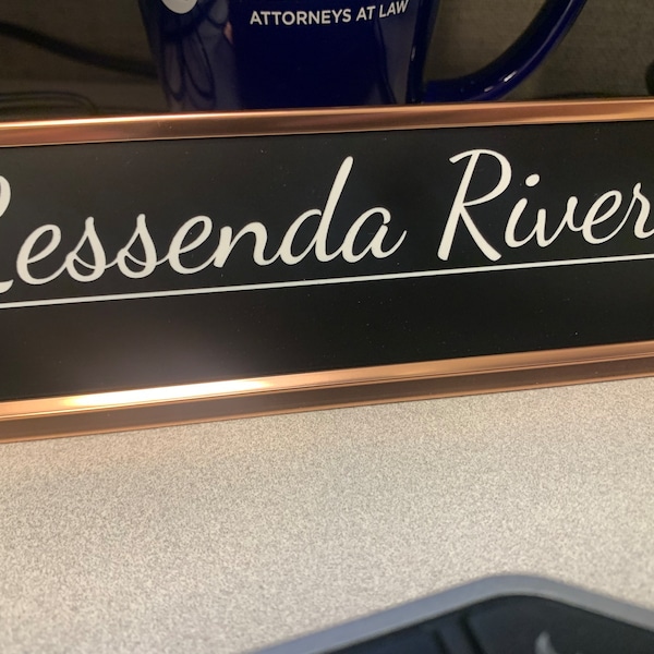 Personalised Professional Desk Plaque Desk Plate Desk Sign Home Office ...