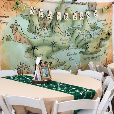 Peter Pan Banner, Neverland Banner, Peter Pan Birthday, Peter Pan Baby ...