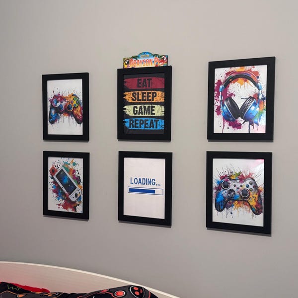 Gaming Poster, Gaming Wall Art Set of 3, Gaming Room Decor, Gamer Gift ...