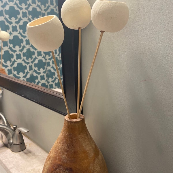 Bell Cups, Dried Flowers, Wedding Flowers, Bleached Bell Cups, Home ...