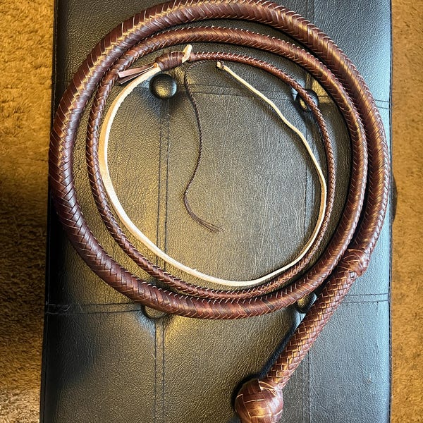 Handmade Brandy Goat Leather Bullwhip: Indiana Jones Style - Etsy