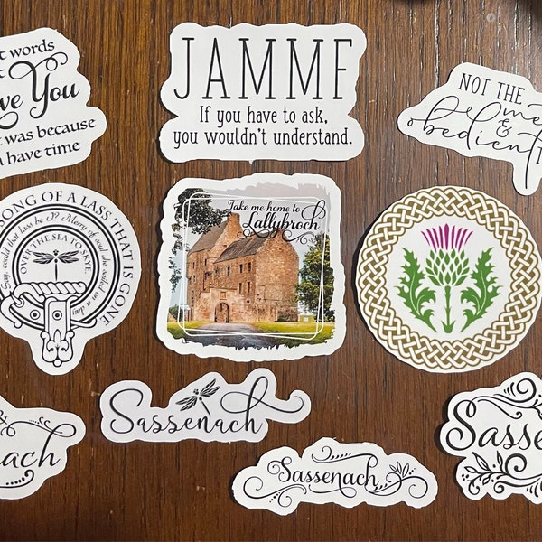 Outlander Stickers Outlander Gifts Outlander Art Outlander Bookmark ...