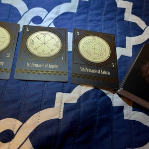 Seals of Solomon Magic Cards, Golden Edition, Talismans of King Solomon ...