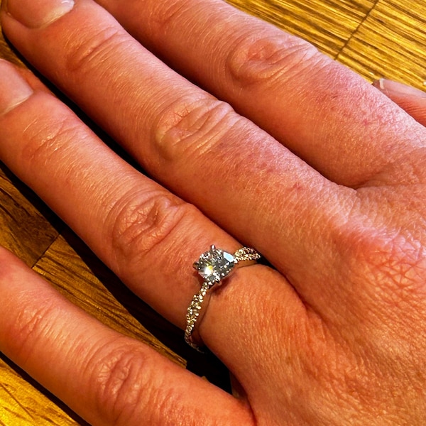 Radiant Certified Lab Grown Diamond Ring, 1.0 to 3.0 CT Wedding Ring ...