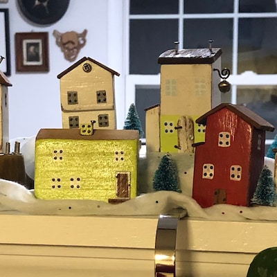 Primitive Handmade Wooden House, Personalised Mini Wooden House ...
