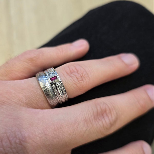 4 Carat Ruby Ring / Yellow Gold Ruby Engagement Ring / Anniversary Ring ...