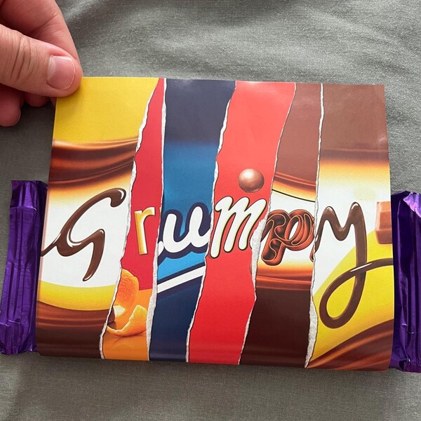 BEST GRANDAD Chocolate Bar Wrapper. Funny Rude Joke Gift. Christmas ...