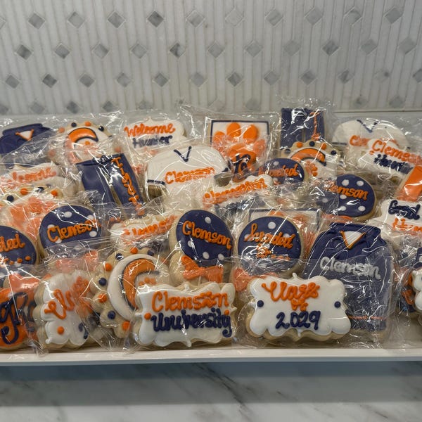 Clemson University Sugar Cookies - Etsy