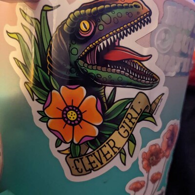 Clever Girl Sticker Vinyl Sticker Tattoo Flash - Etsy
