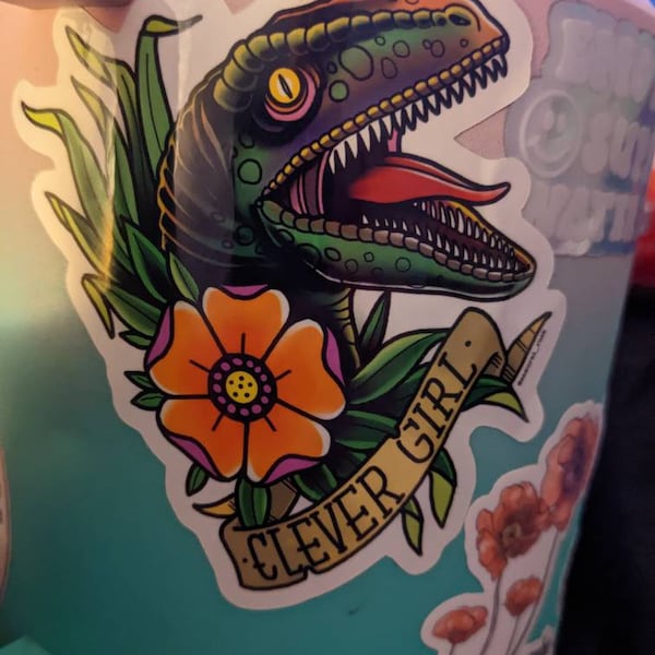 Clever Girl Sticker - Vinyl Sticker - Tattoo Flash - Etsy