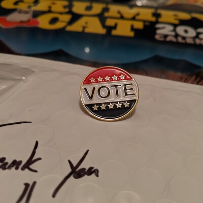 VOTE Soft Enamel Pin. Spread the Word to Get Out and VOTE - Etsy