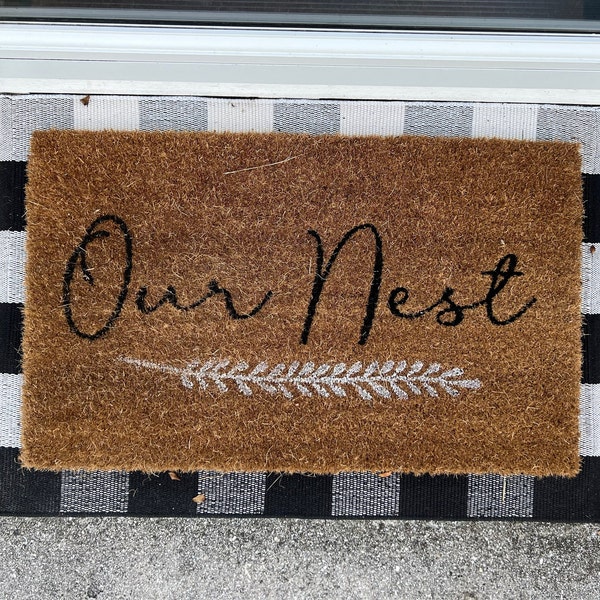 Doormat Layering Rug /buffalo Check Entry Rug / Buffalo Plaid / Accent ...