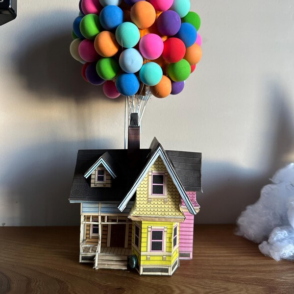 Up House Papercraft DIY Pdf Files,3d Paper Cut Template,hand Cut - Etsy