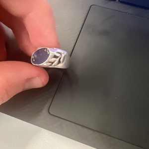 Stunning Human Face Silver Ring-sterling Silver Head Ring Polygon Face ...