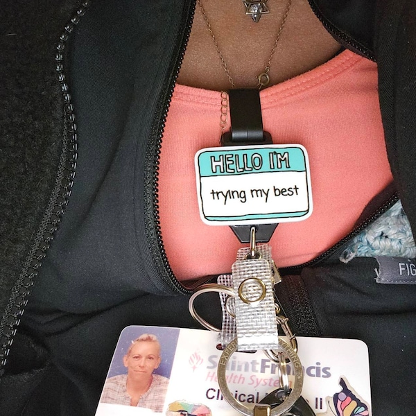 Funny Badge Reel | Badge Reel | Medical ID Badge | Nurse Badge Reel ...
