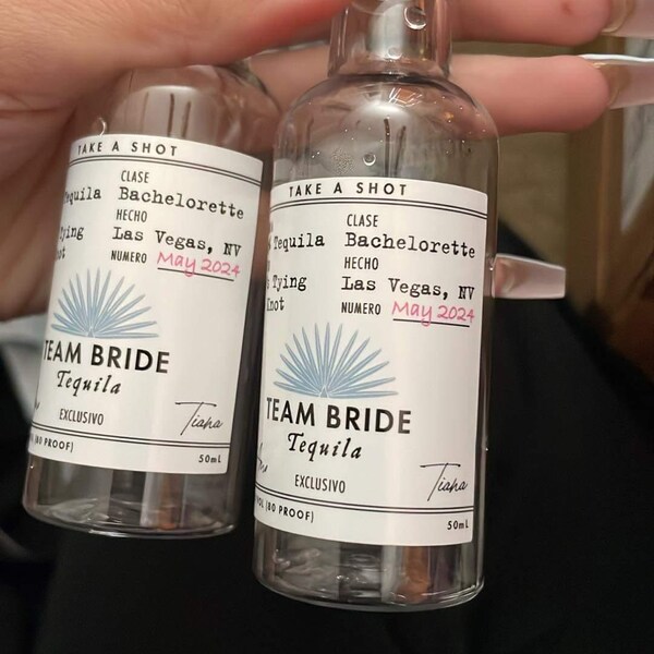 Bachelorette Casamigos Labels 50 Ml | Wife of the Party | Tequila Label ...
