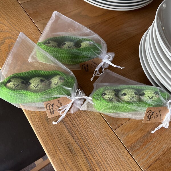 Handmade Crochet Pea in a Pod Positive Pea Hap-pea Birthday Gift - Etsy UK