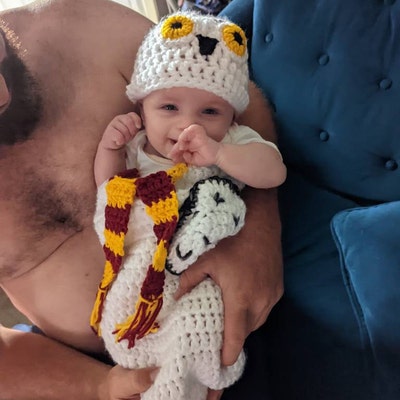Hedwig Harry Potter Owl Gryffindor Inspired Infant Newborn - Etsy