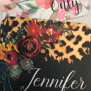 Personalized Mouse Pad, Office Decor, Leopard Print Mouse Pad, Best ...