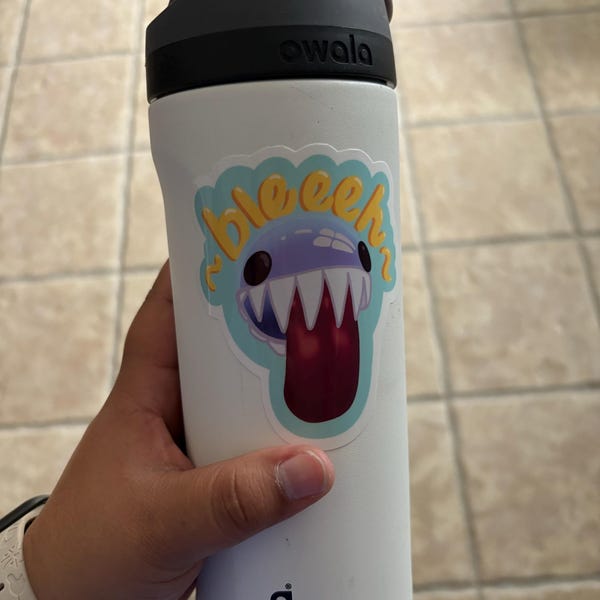 Bubble Bleh - Waterproof Vinyl Sticker - Original Art - Gloss Finish ...