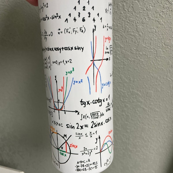 I Just Love Math Tumbler Wrap Design PNG 20oz Skinny Tumbler ...