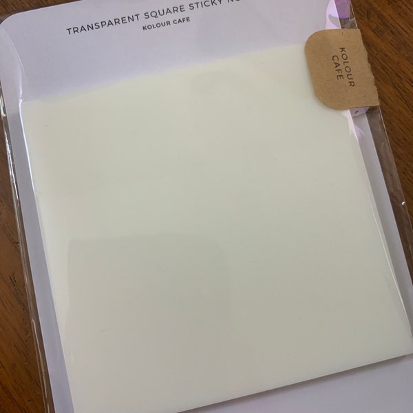 Transparent Matte Sticky Notes | Plastic Clear Sticky Notes for ...