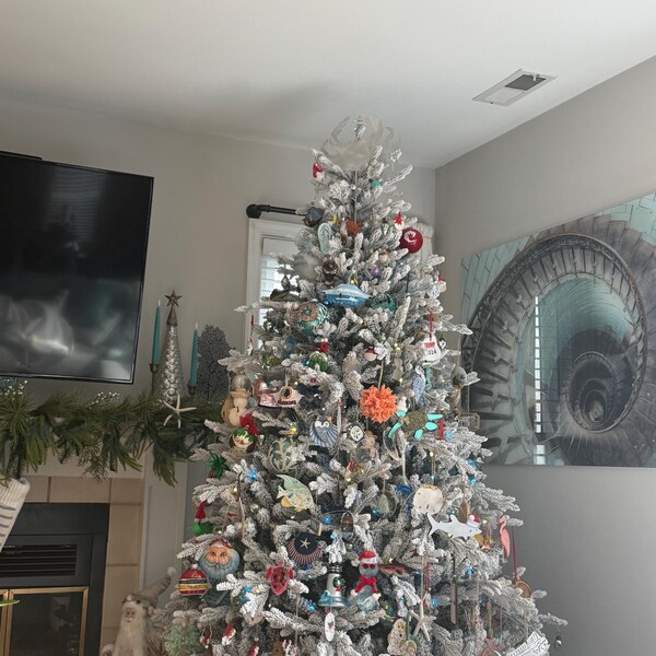 Crab, Christmas, Tree Topper, Beach Home Decor, Wall Hanging or Yard ...