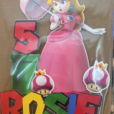 Princess Peach Cake Topper - Etsy