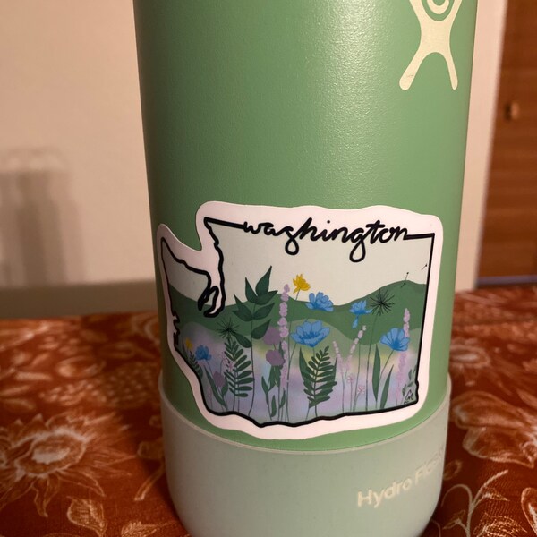 Cute Washington Sticker - Washington State Sticker - WA Nature Sticker ...
