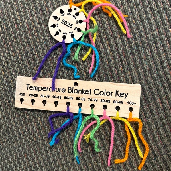 Temperature Blanket Color Key, Crochet Blanket Color Chart, Crochet ...