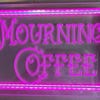 Mourning Coffee Neon Sign, Gothic Coffee Bar Sign, USB Led Light up ...