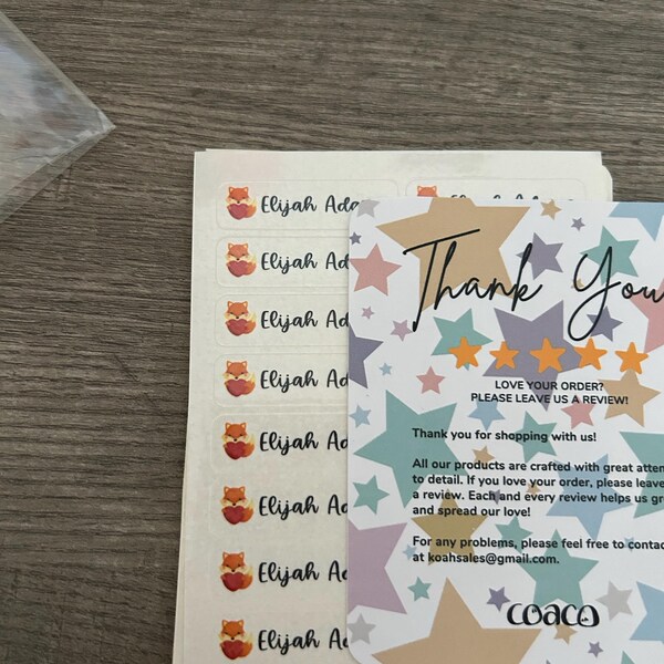 Daycare Name Labels, Kids Name Stickers, Preschool Name Labels ...