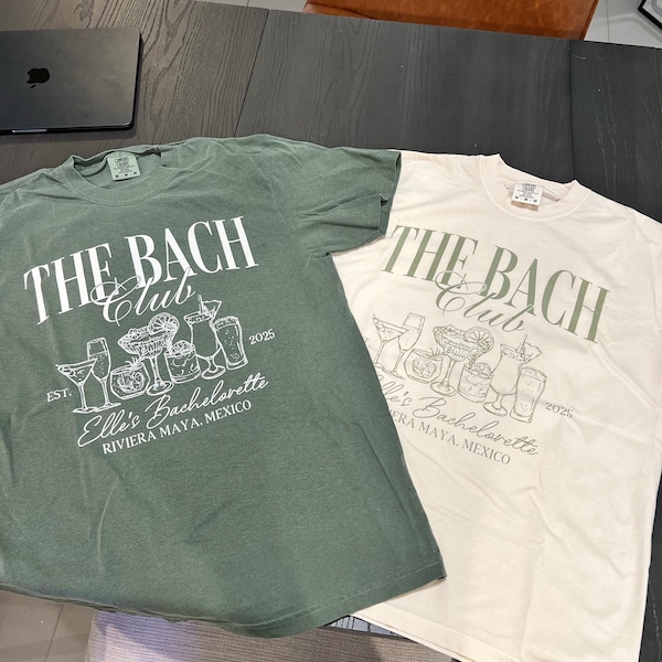 Luxury Bachelorette Merch Comfort Colors, the Bach Club Bachelorette ...