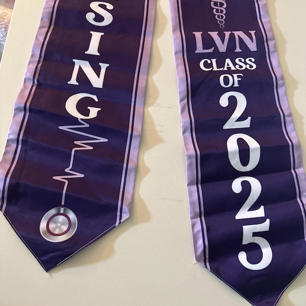 Customized Nursing Stole, RN Stole Nursing Stole Graduation 2025 ...