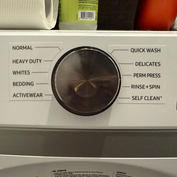 Samsung Model WF45T6000AV Washer Sticker Sheet Labels / Decals - for ...