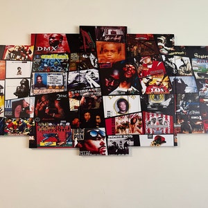 Rap Album Cover Collage Hip Hop Music Canvas Poster Wall Art Rapper ...