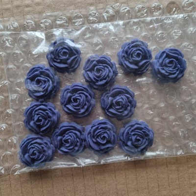 12 Red Roses Flowers Edible Cake Toppers Sugarcraft Wedding - Etsy