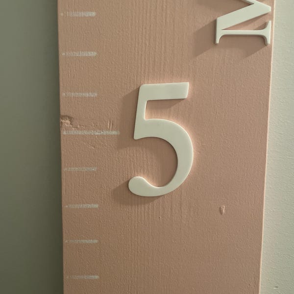 Growth Chart Ruler 3D | Playroom Decor | Wall Ruler | Personalized Wood ...