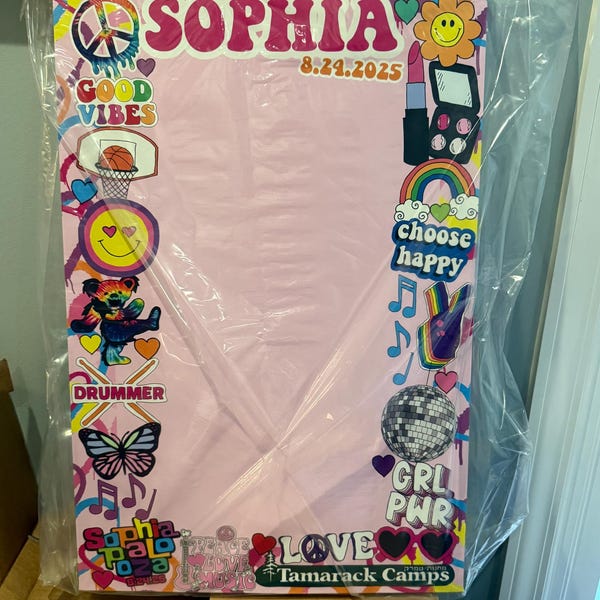 Graffiti Stars & Smiles Floor Mat | Custom | Personalized | Camp Bunk ...