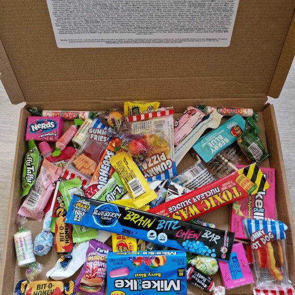 American Candy Hamper Nerds Dweebs Sweets Gift Box USA - Etsy UK