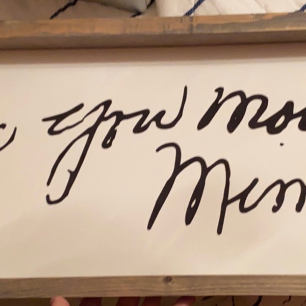 Custom Handwriting Sign, Custom Sign, Farmhouse Sign, Custom ...