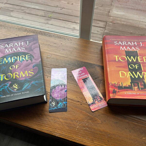 Throne of Glass Tandem Bookmarks | SJM Bookmarks | Acotar | Crescent ...