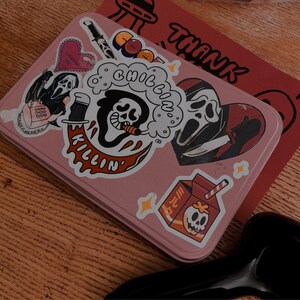 Chillin' & Killin' Scream Ghostface Halloween Horror Movie Sticker - Etsy