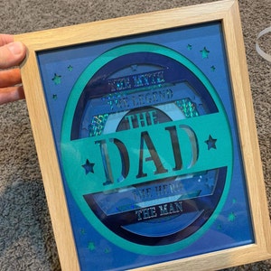 3D DAD Shadow Box With Custom Names Fathers Day Day Shadow - Etsy