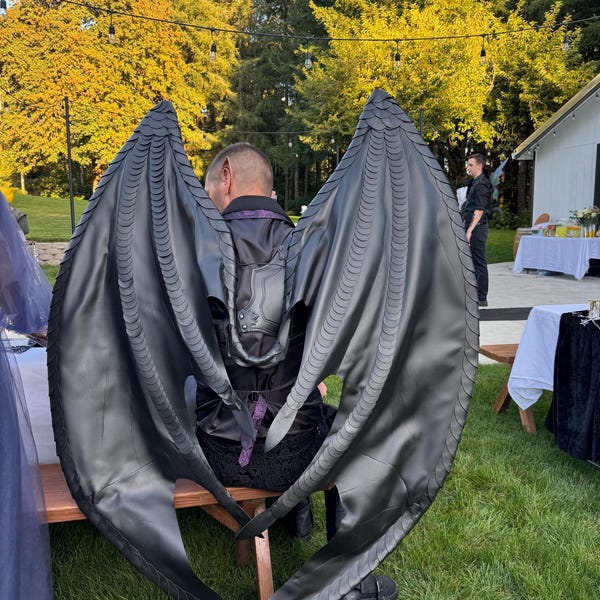 Purple Bat Wings Costume, Wings Cosplay Costume, Vampire Costume, Demon ...