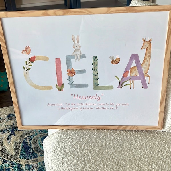 Printable Baby Boy Name Sign, Custom Nursery Decor, Baby Name Print ...