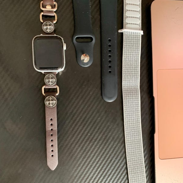 Punk Goth Leather Apple Watch Band: Studded Iwatch Wristband for Iwatch ...