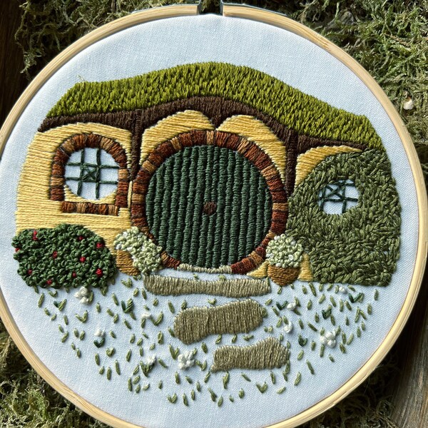 Embroidery Pattern - Hand Embroidery Pattern - Hobbit Embroidery ...
