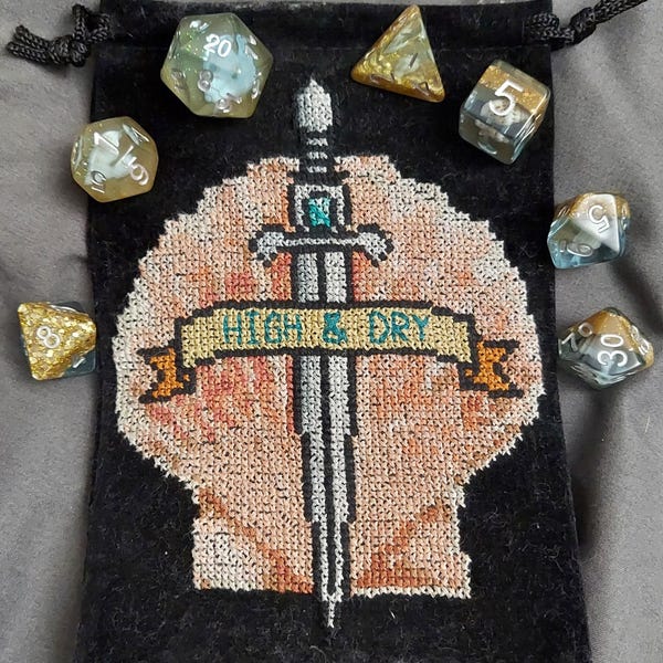 14 DND Dice Classes Cross Stitch Pattern Set , Game RPG Cross Stitch ...