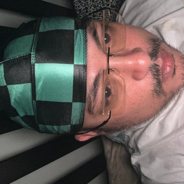 Orange Squares Silky Durag, Satin Durag, Designer Durag, Silk Durag ...